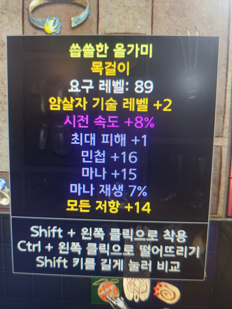 레더 아쉬운 암살자 목걸이 디아블로2 자유 게시판 디아블로2 인벤