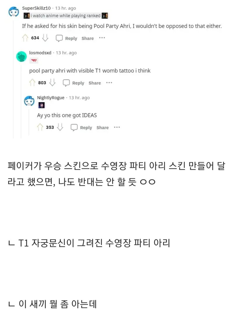 Lol E스포츠 이야기 레딧유저들이 확실히 잘 아네 Vortex Gaming