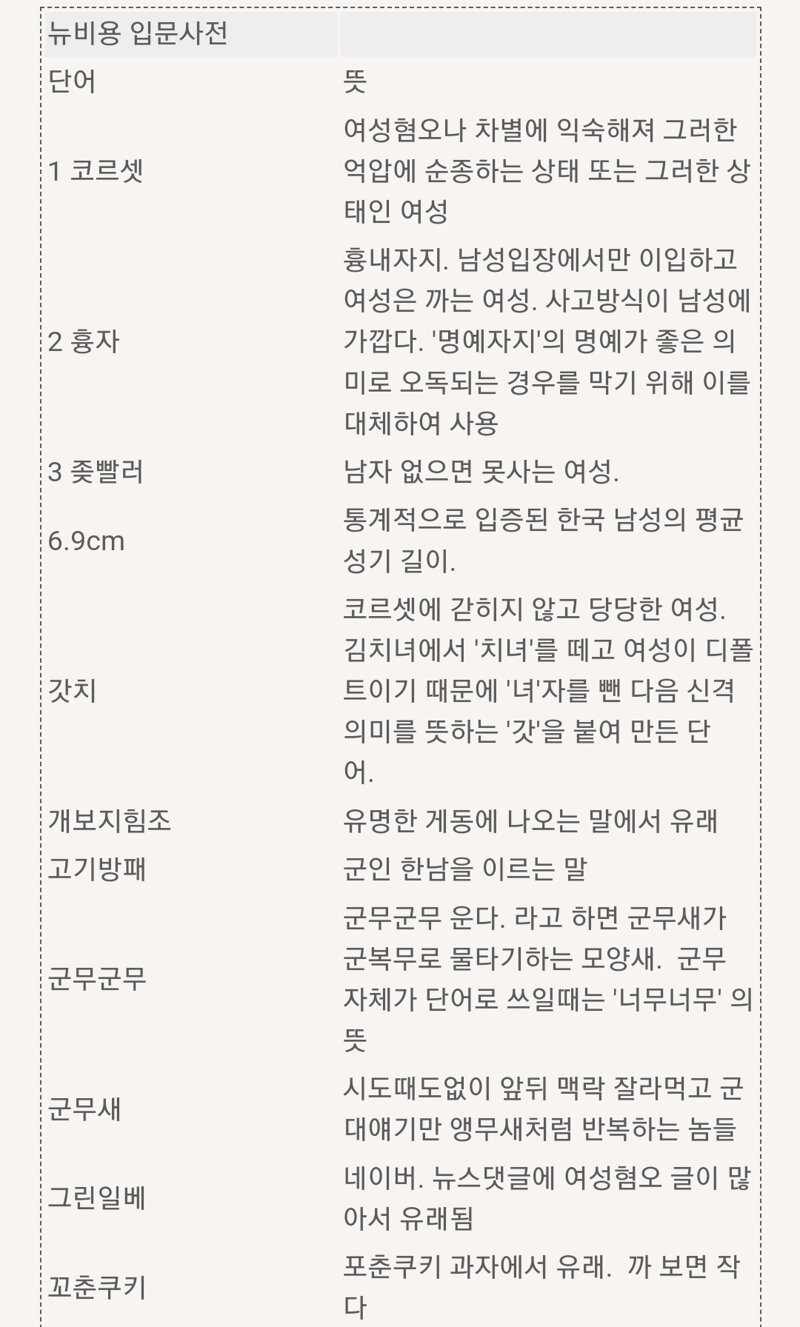 로스트아크 인벤 페미용어 궁금해서 알아봤는데 로스트아크 인벤 자유 게시판