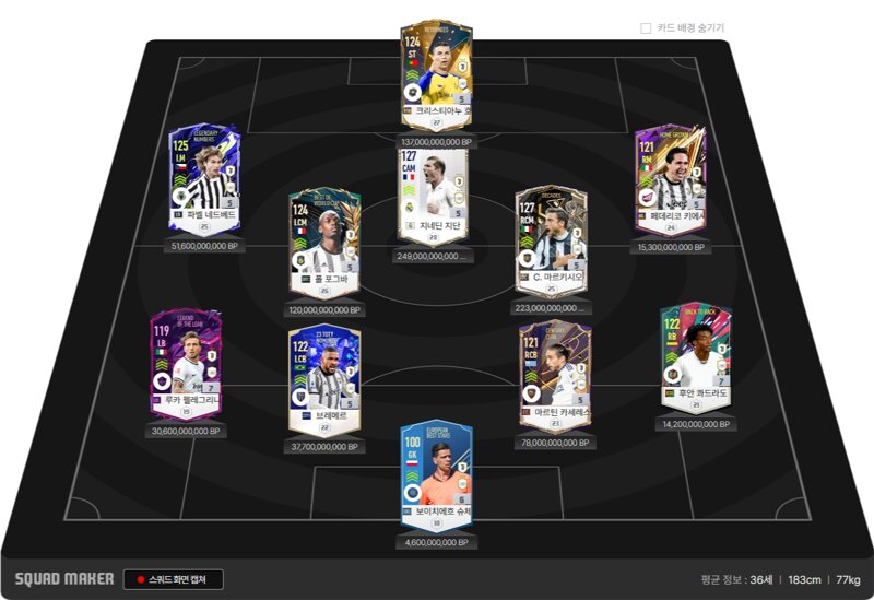 Fc 온라인 인벤 스쿼드 비교 투표좀 부탁드려요 Fc 온라인 인벤 자유게시판
