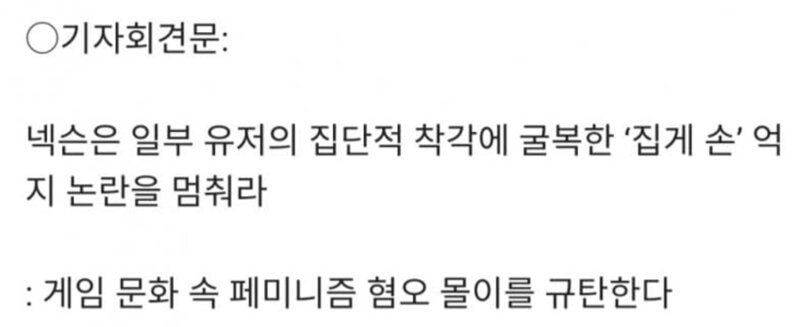 근데 넥슨은 페미라는 단어 1도안썻는데 Vortex Gaming