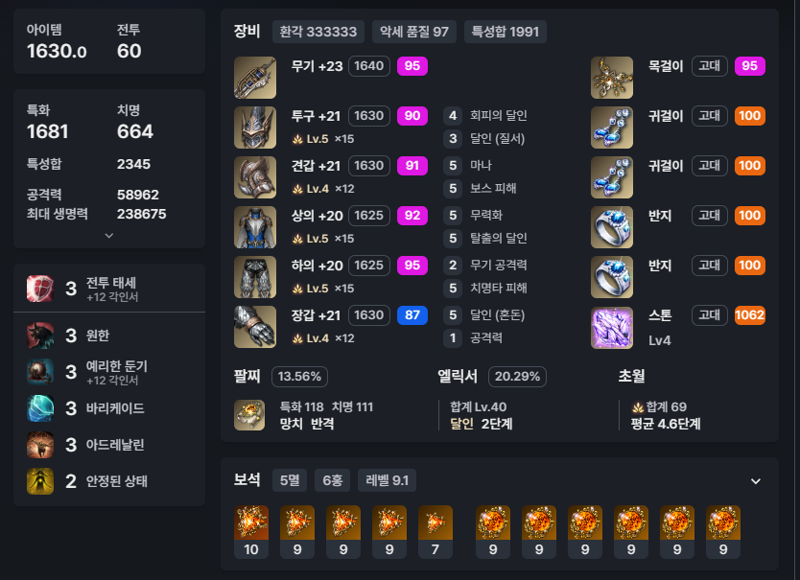로스트아크 인벤 이 스펙으로 하멘 3관 클리어 가능할까요 로스트아크 인벤 워로드 게시판