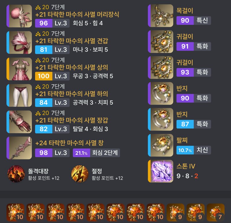 로스트아크 인벤 스펙업 뭐할까요 로스트아크 인벤 창술사 게시판