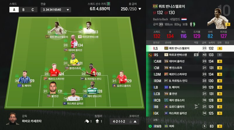 Fc 온라인 인벤 네덜란드 팀 평점여 Fc 온라인 인벤 감독모드 게시판