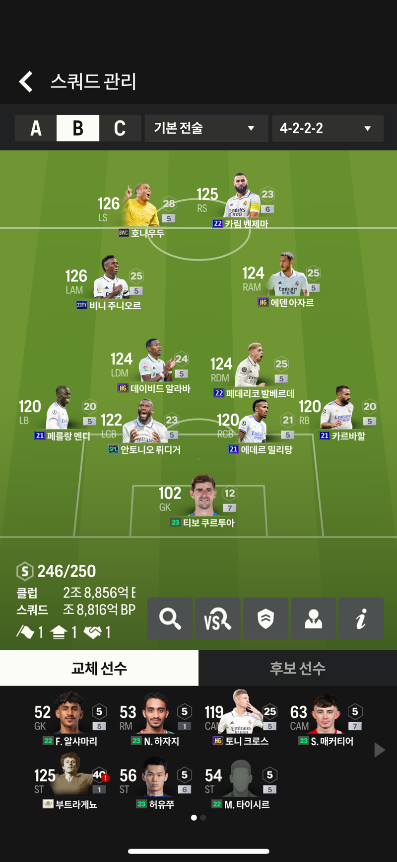 Fc 온라인 인벤 28조 레알 팀평 및 선수추천 부탁드립니다 Fc 온라인 인벤 팀전술 평가 상담 게시판