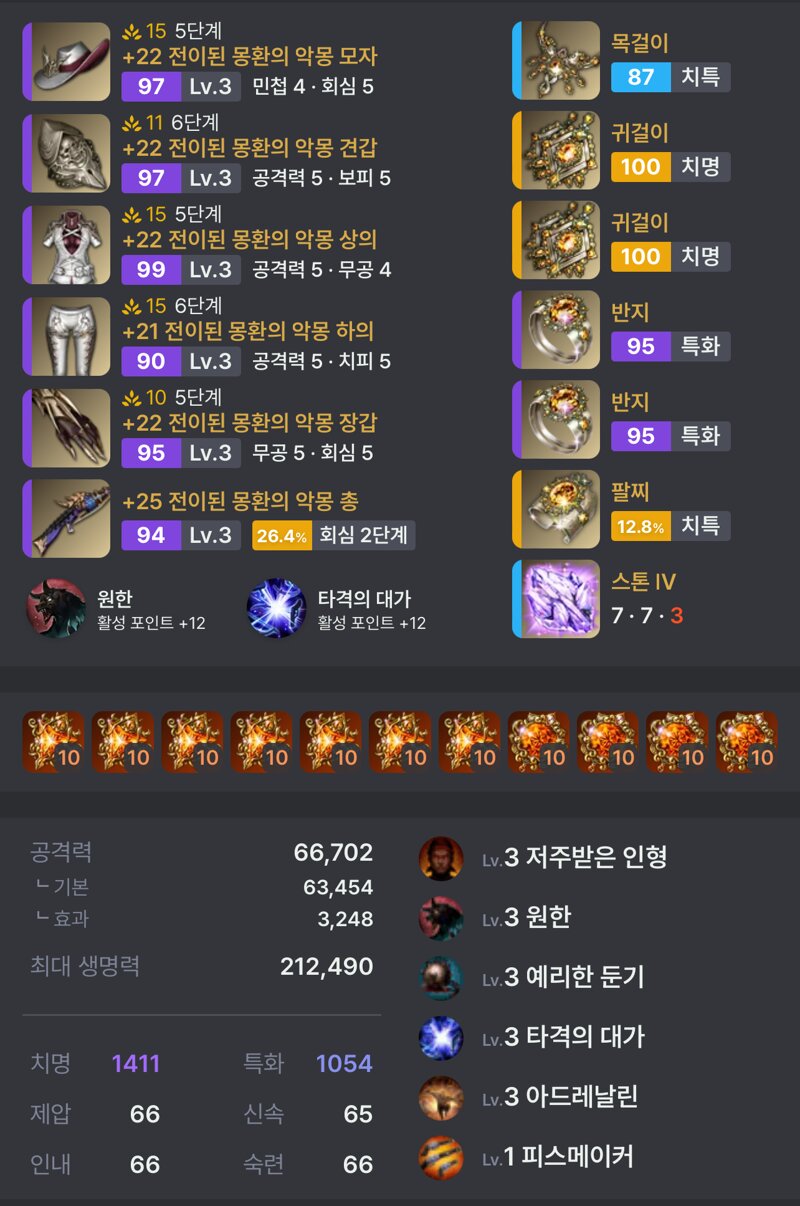 로스트아크 인벤 연구해주시는 감사한분들 덕에 저는 피3 아3 에1로 바꿔보려 합니다 로스트아크 인벤 건슬링어 게시판