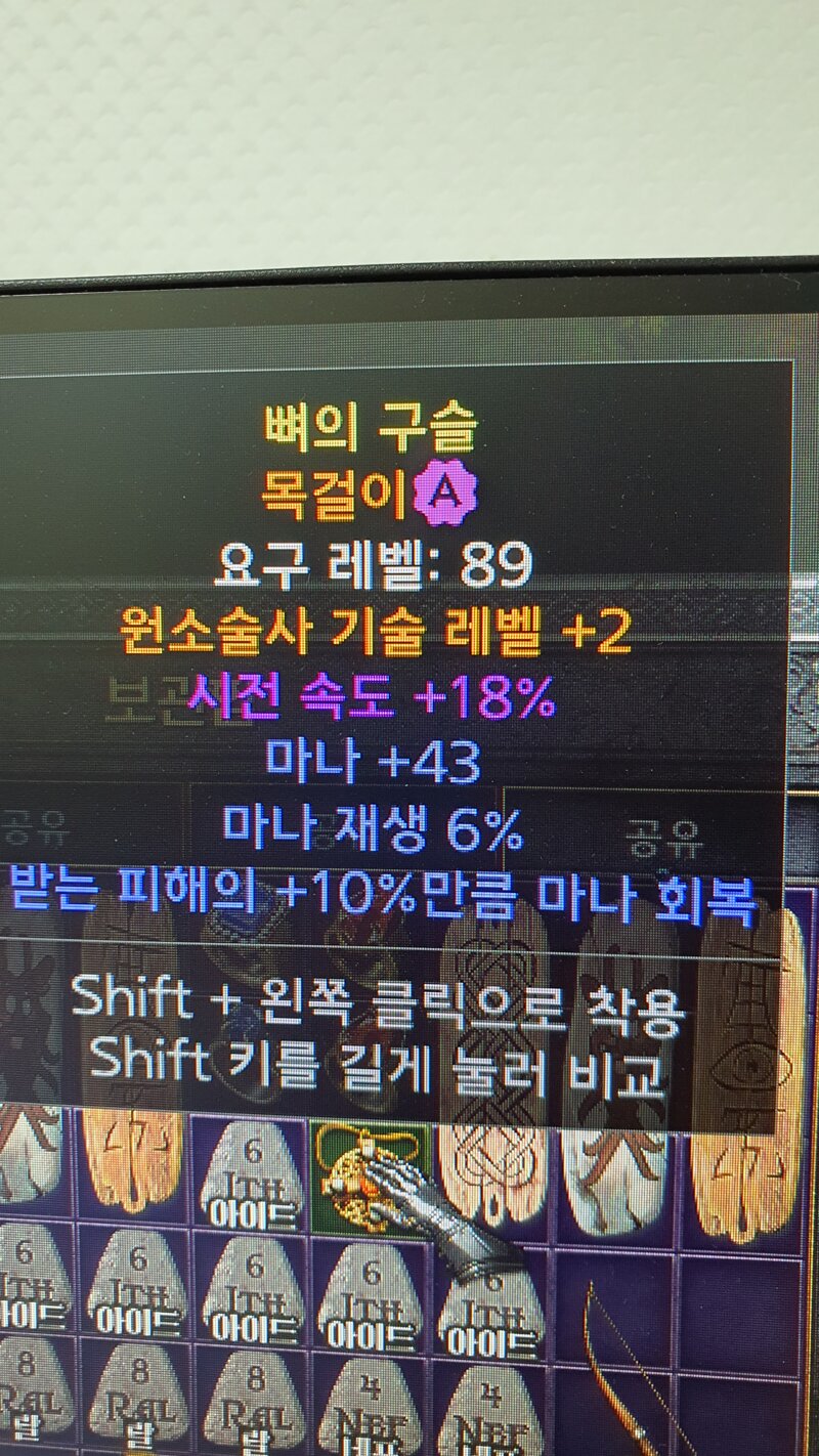목걸이 한번봐주세요 디아블로2 원소술사 게시판 디아블로2 인벤