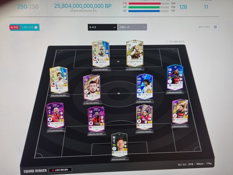 Fc 온라인 인벤 스쿼드 성능 고인물 형님들 투표부탁요 Fc 온라인 인벤 자유게시판