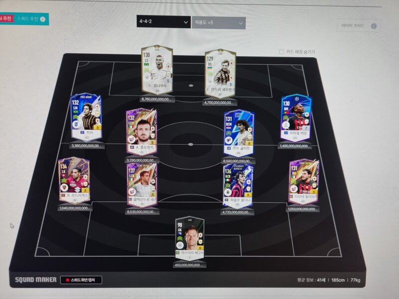 Fc 온라인 인벤 스쿼드 성능 고인물 형님들 투표부탁요 Fc 온라인 인벤 자유게시판