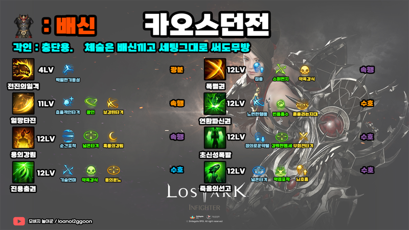 로스트아크 인벤 더 수정할게 있을까요 로스트아크 인벤 인파이터 게시판