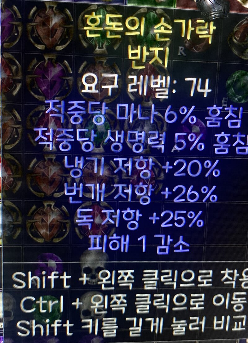 레어링 이중에 쓸만한 게 있을까요 디아블로2 득템and자랑 게시판 디아블로2 인벤