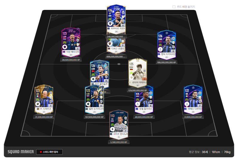 Fc 온라인 인벤 19조 인테르 Vs 유벤투스 평가좀 부탁드려요 형님들 Fc 온라인 인벤 팀전술 평가 상담 게시판