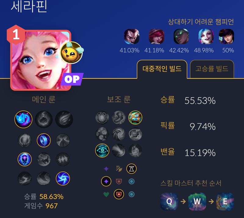 리그오브레전드 인벤 미포 상대로 세라핀 하셈 Lol 봇 게시판