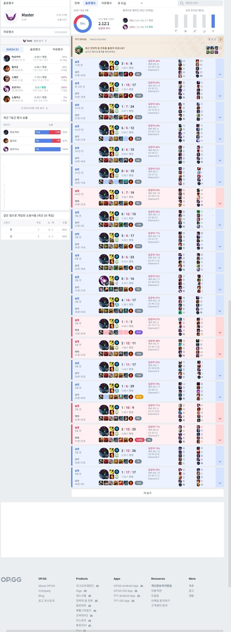 리그오브레전드 인벤 빙구라 마오 마스터 Lol 서포터 게시판