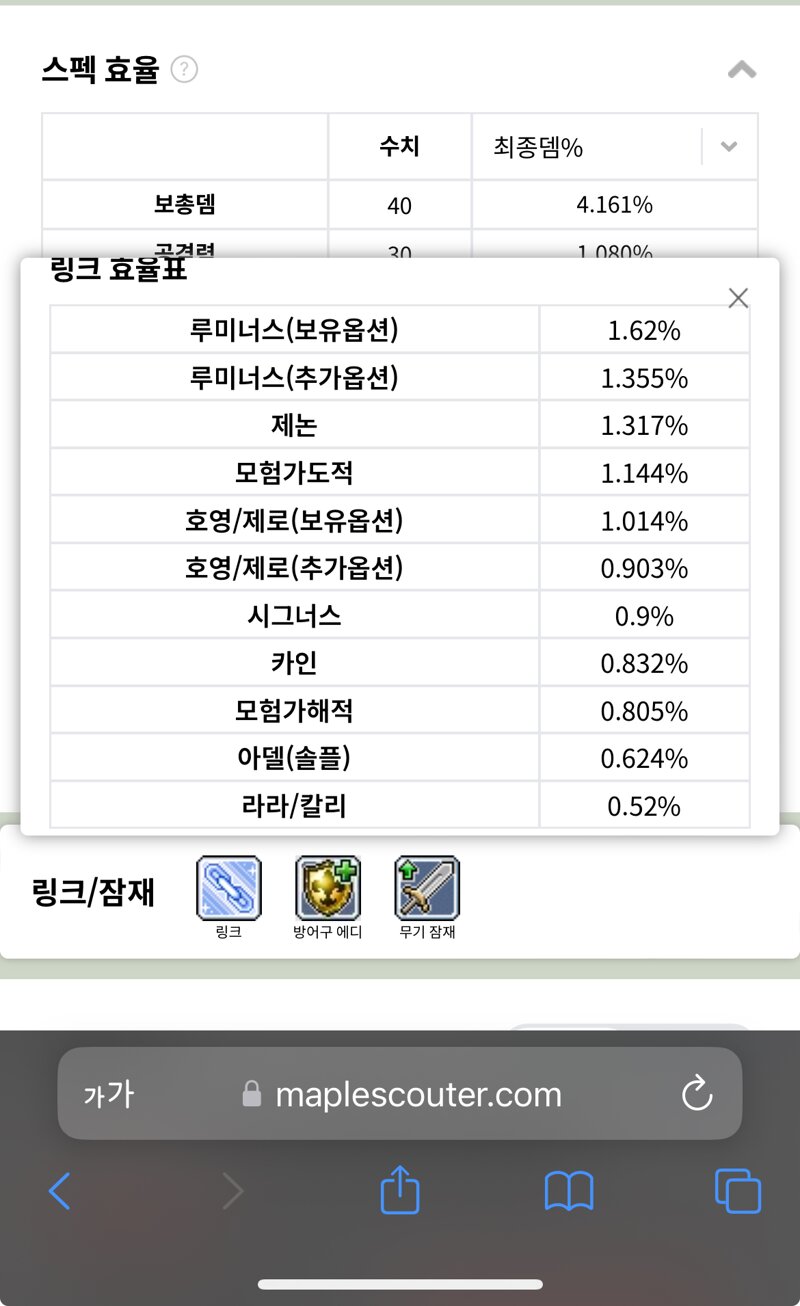 메이플스토리 인벤 환산 주스텟 링크 질문 메이플스토리 인벤 해적 직업게시판