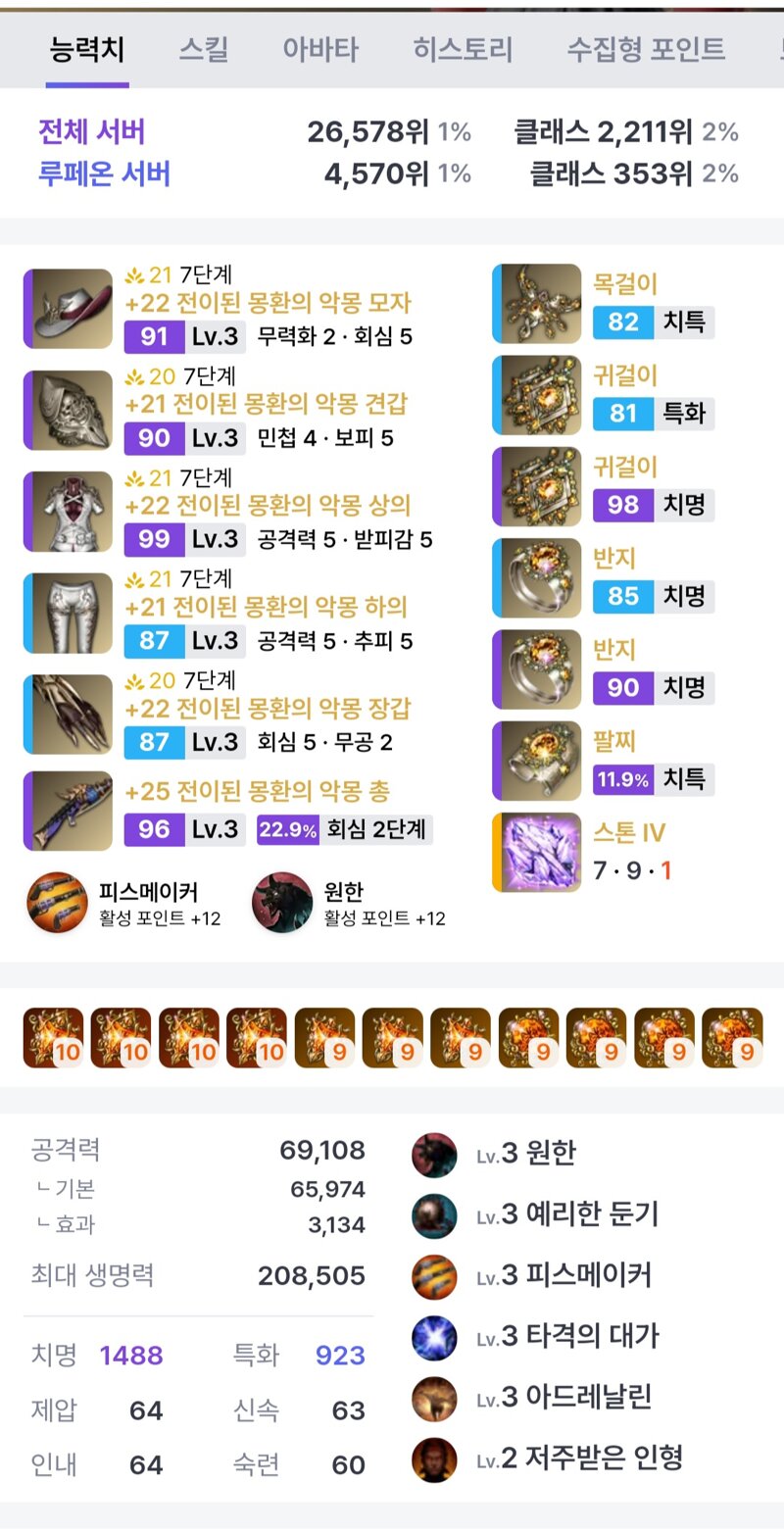 로스트아크 인벤 카멘 이클립스 갈수있을까요 로스트아크 인벤 건슬링어 게시판