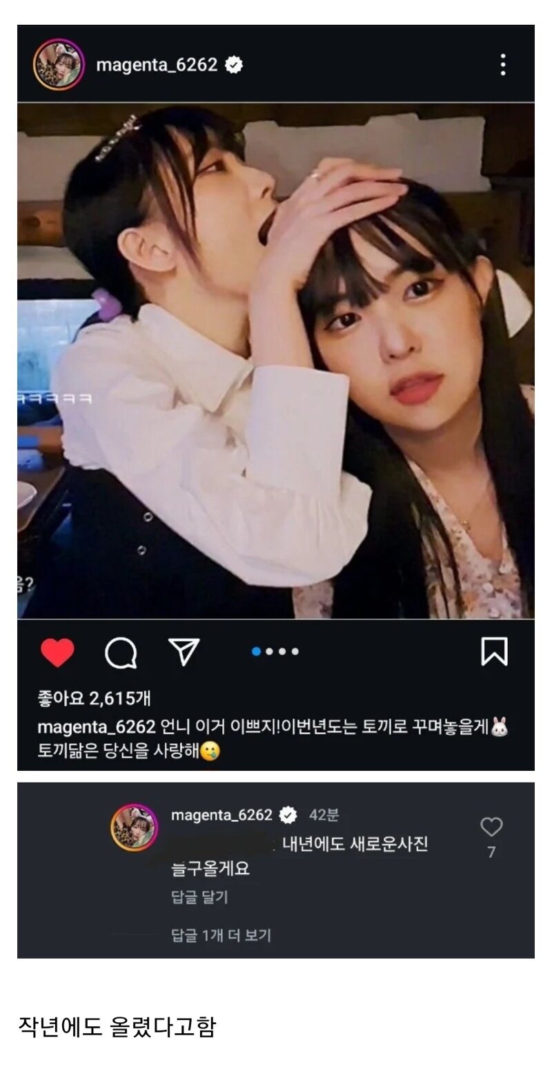 인방 잼미 기일이라 추모글 올린 스트리머 마젠타 볼텍스 게이밍