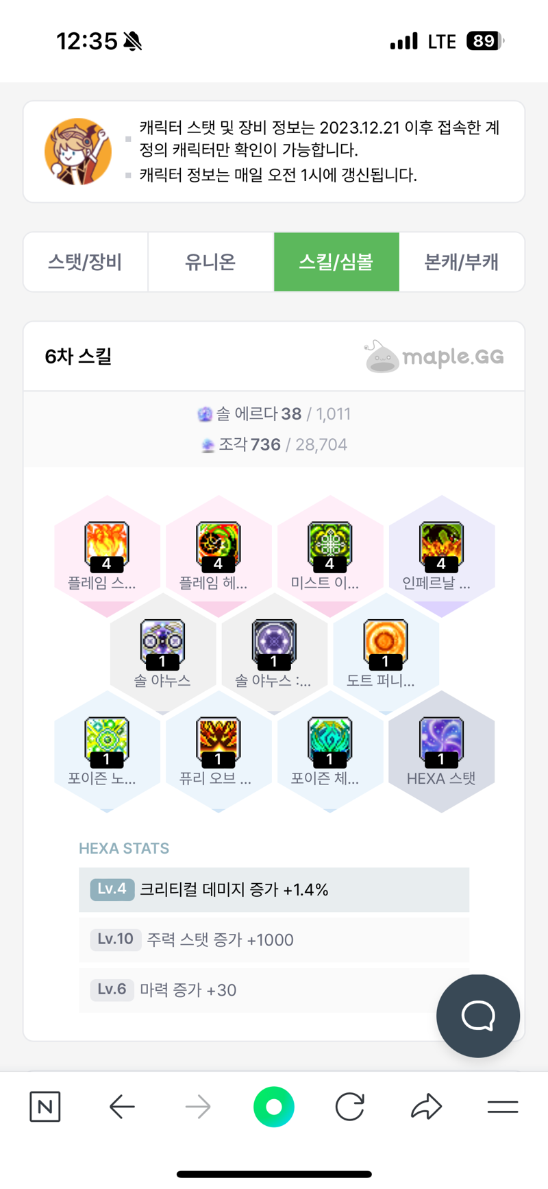 메이플스토리 인벤 6차 뭐부터 올릴까요 메이플스토리 인벤 마법사 직업게시판