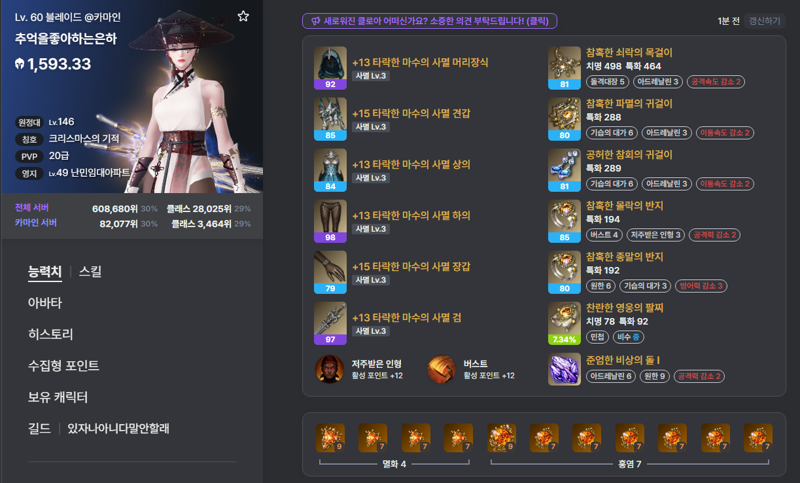로스트아크 인벤 오레하의 우물 관문 하나만 하고 튄 나츠데이 박제 로스트아크 인벤 서버 사건사고 게시판