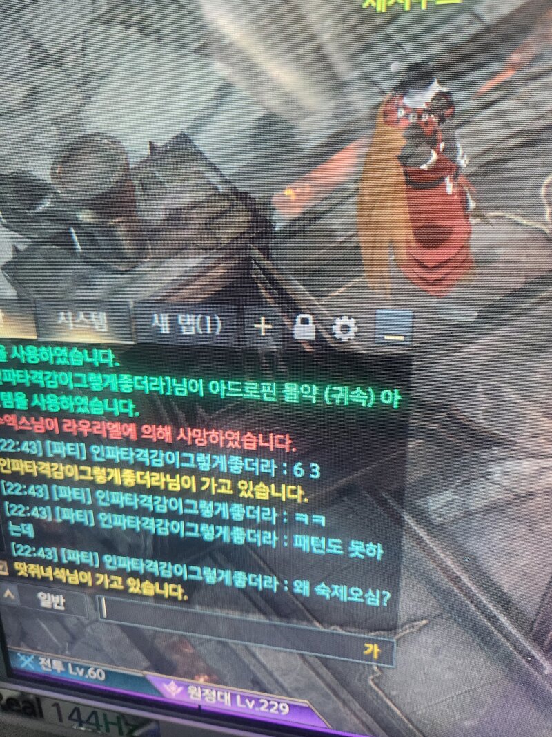 로스트아크 인벤 니나브섭 수엑스 패턴도 모르고 죽고 하루종일 징징 패드립치는 숙코 박제합니다 로스트아크 인벤 서버