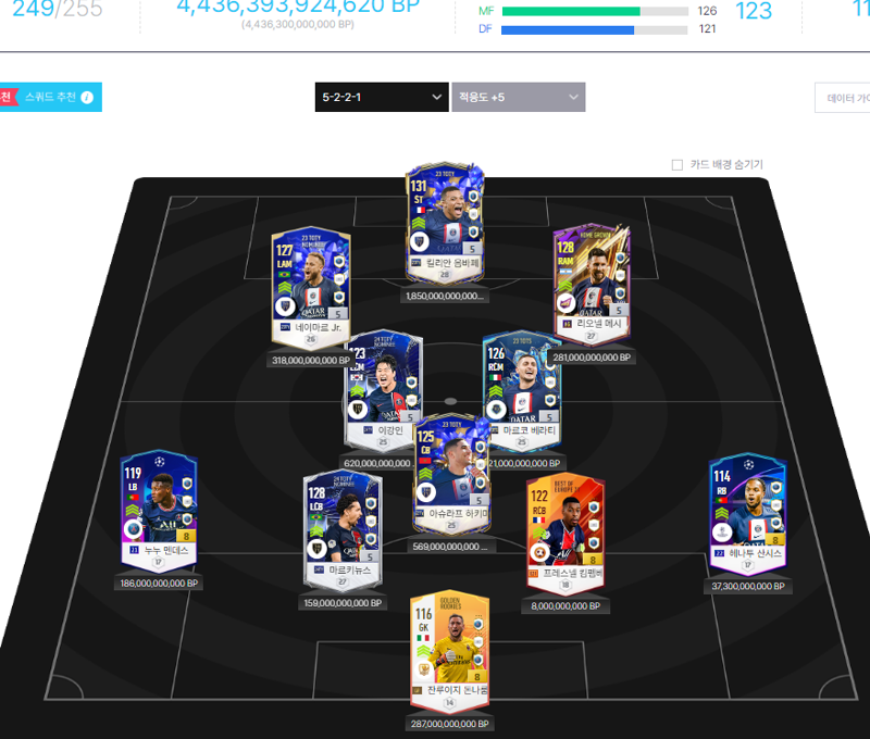 Fc 온라인 인벤 45조 바르샤 Vs 파리 뭐가 나을까요 Fc 온라인 인벤 팀전술 평가 상담 게시판