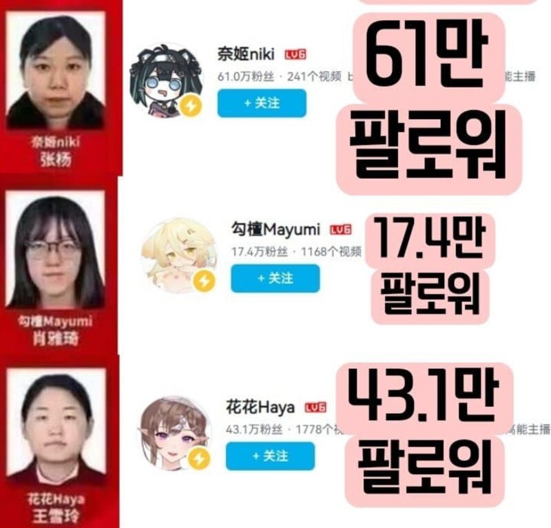 중국 버튜버 강제 얼공 짤 보고있는데 볼텍스 게이밍