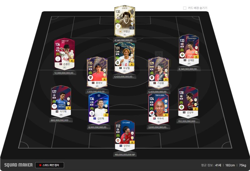 Fc 온라인 인벤 대한민국 스쿼드 추천 부탁드려요 Fc 온라인 인벤 자유게시판