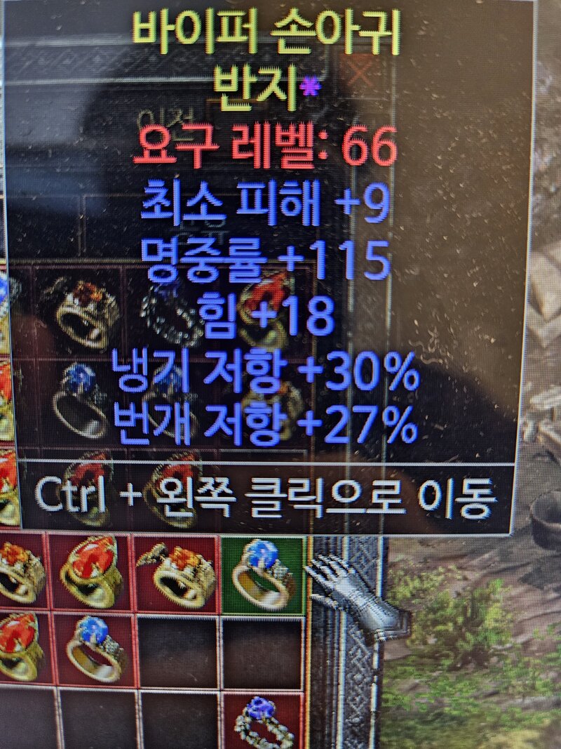 반지감정 부탁드립니다 디아블로2 득템and자랑 게시판 디아블로2 인벤