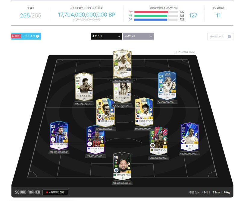Fc 온라인 인벤 둘중에 어떤 스쿼드가 나을까요 Fc 온라인 인벤 팀전술 평가 상담 게시판
