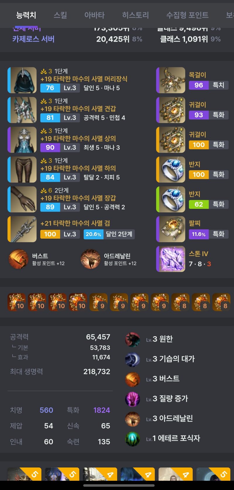 로스트아크 인벤 형들 이정도면 노키드나 트라이 가능해 로스트아크 인벤 블레이드 게시판