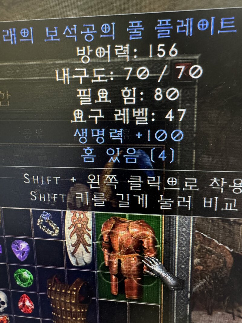 라주크가 준 피갑 디아블로2 득템and자랑 게시판 디아블로2 인벤