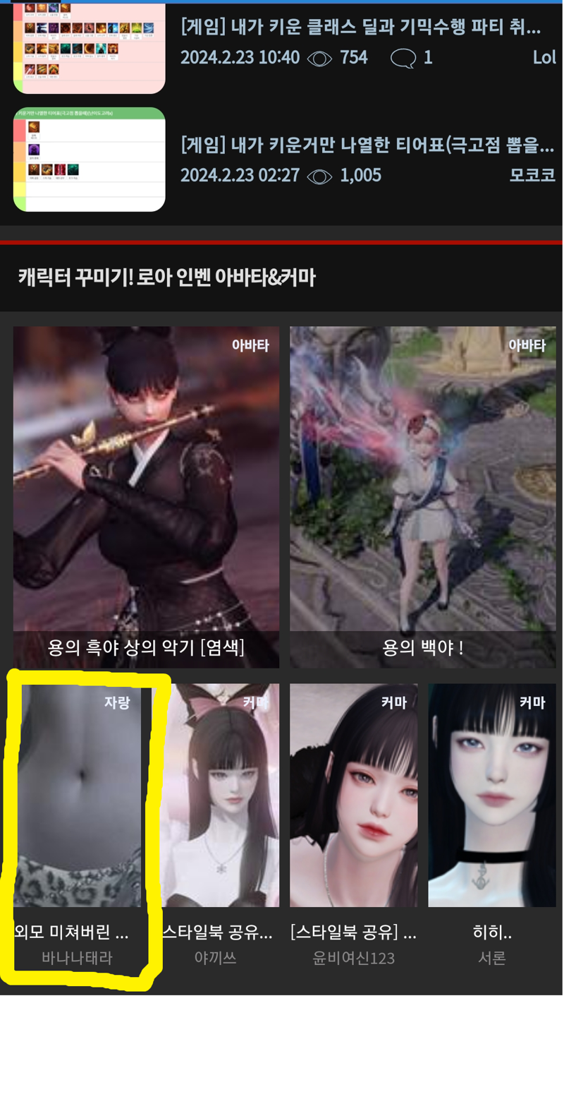 로스트아크 인벤 외모 미쳐버린 도내 랭킹1위 차도녀 스타일북 공유 로스트아크 인벤 스크린샷 갤러리