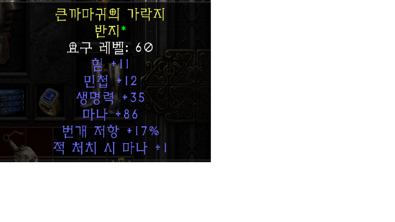 반지 감정 좀 부탁드립니다 디아블로2 자유 게시판 디아블로2 인벤