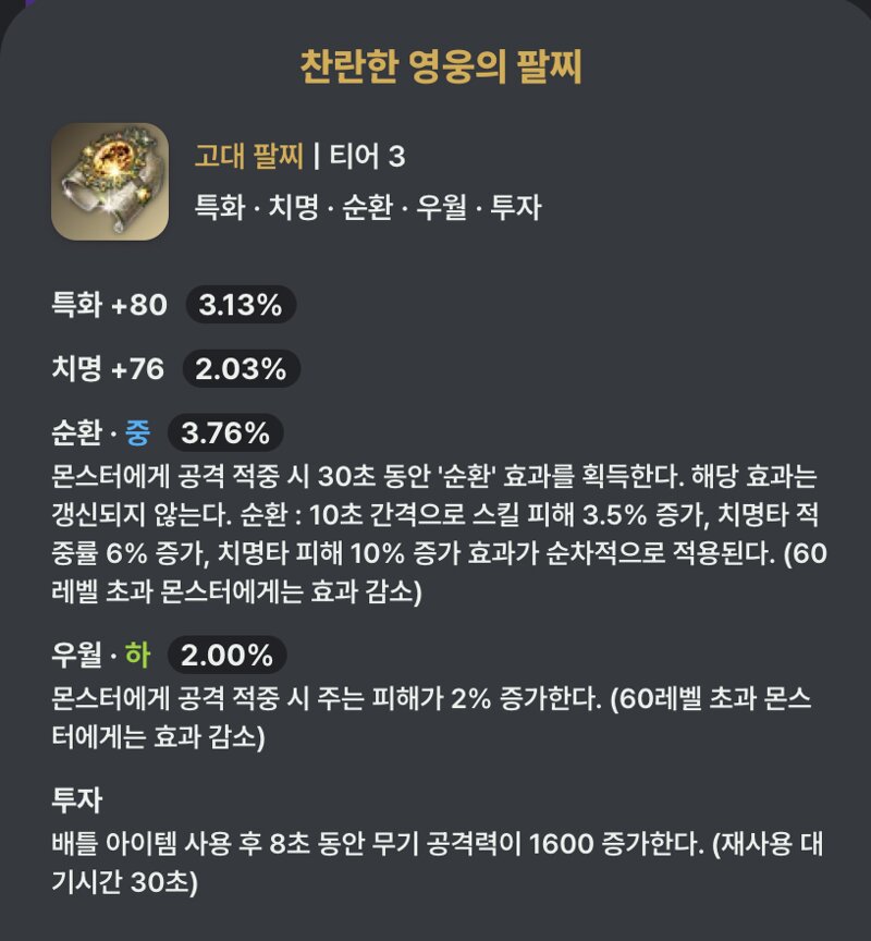 로스트아크 인벤 팔찌 어떤가요 로스트아크 인벤 스카우터 게시판