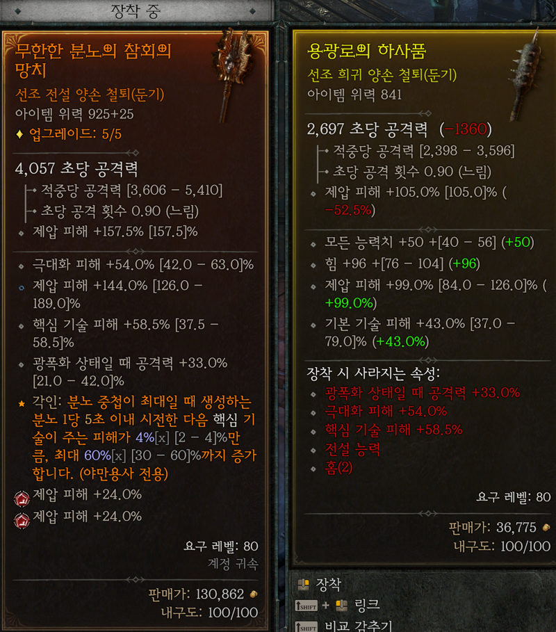 디아블로4 인벤 옵션 Vs 템렙 뭐가 더 나은가요 디아블로4 인벤 질문과 답변 게시판