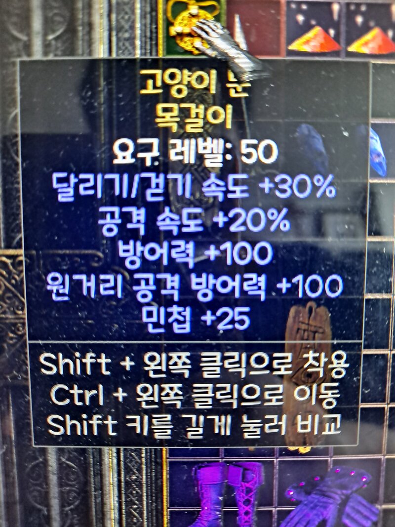 고양이눈 목걸이는 시세 어느정도 하나요 디아블로2 자유 게시판 디아블로2 인벤