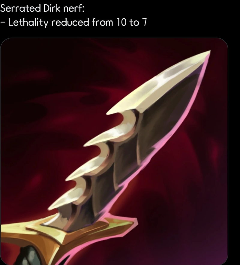 리그오브레전드 인벤 Pbe 하위템 대거 너프버프변경 점 Lol 탑 게시판