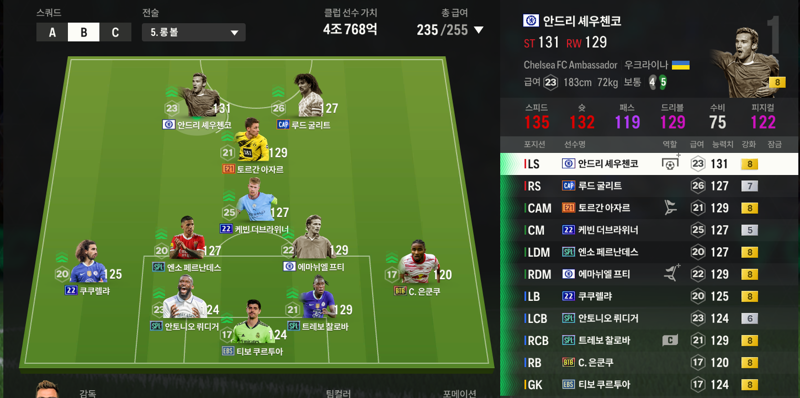 Fc 온라인 인벤 첼시 조언좀 부탁드립니다 Fc 온라인 인벤 감독모드 게시판