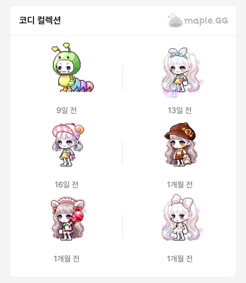 메이플스토리 인벤 코디컬렉션 메이플스토리 인벤 자유게시판