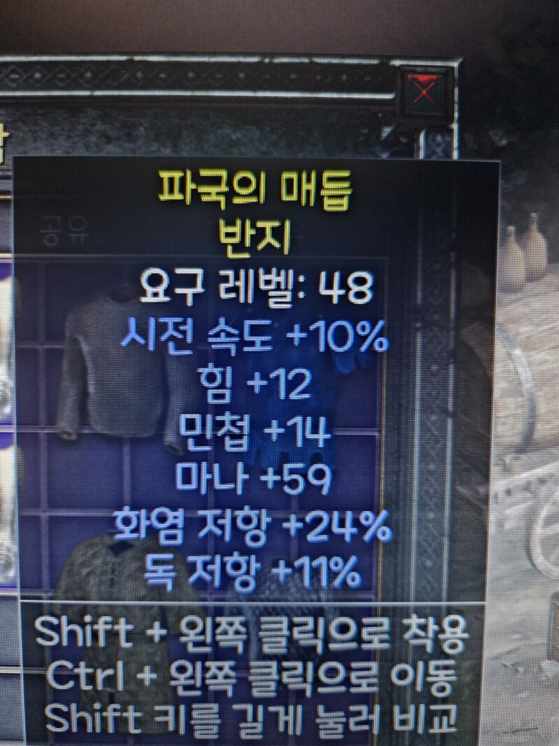 이 반지 괜찮죠 디아블로2 득템and자랑 게시판 디아블로2 인벤