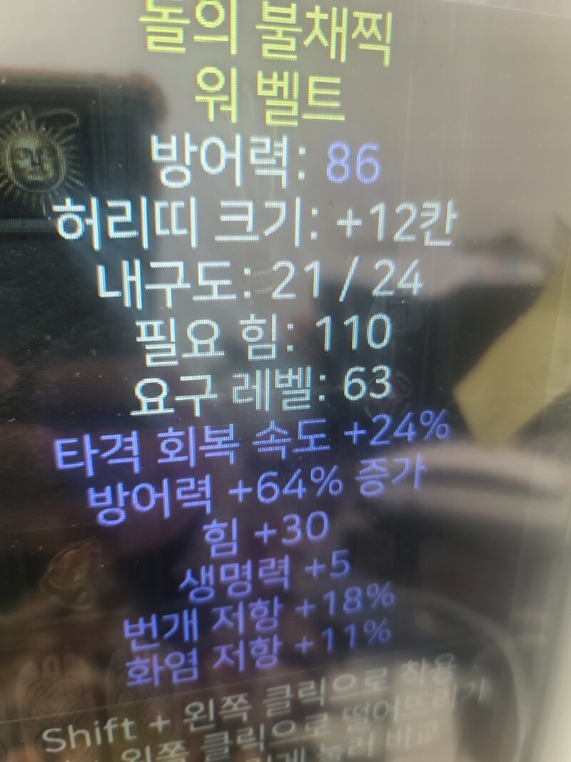 이거 벨트 별로인가요 디아블로2 자유 게시판 디아블로2 인벤