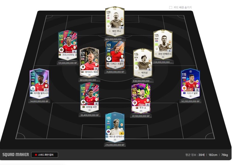 Fc 온라인 인벤 맨유스쿼드 지적좀부탁드립니다 형들 부탁드립니다 Fc 온라인 인벤 팀전술 평가 상담 게시판