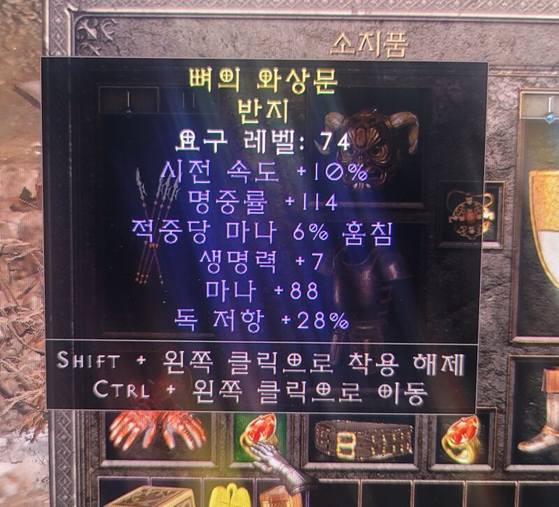 트레더리에서 반지하나 주워왔음 디아블로2 자유 게시판 디아블로2 인벤