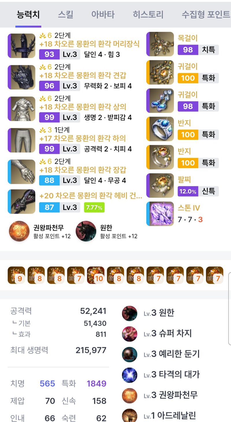 로스트아크 인벤 스펙 진로 방향성 질문이요 로스트아크 인벤 브레이커 게시판