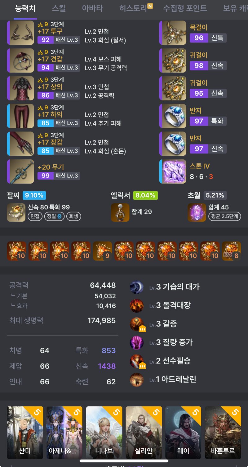 로스트아크 인벤 노키드나 트라이 스펙컷 궁금합니다 로스트아크 인벤 질문과 답변 게시판