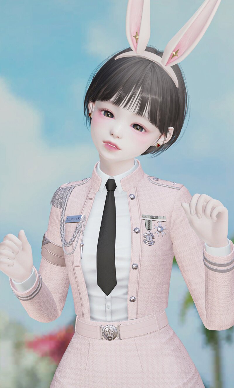 Pc방 요즈 핑크 바니 제복 볼텍스 게이밍