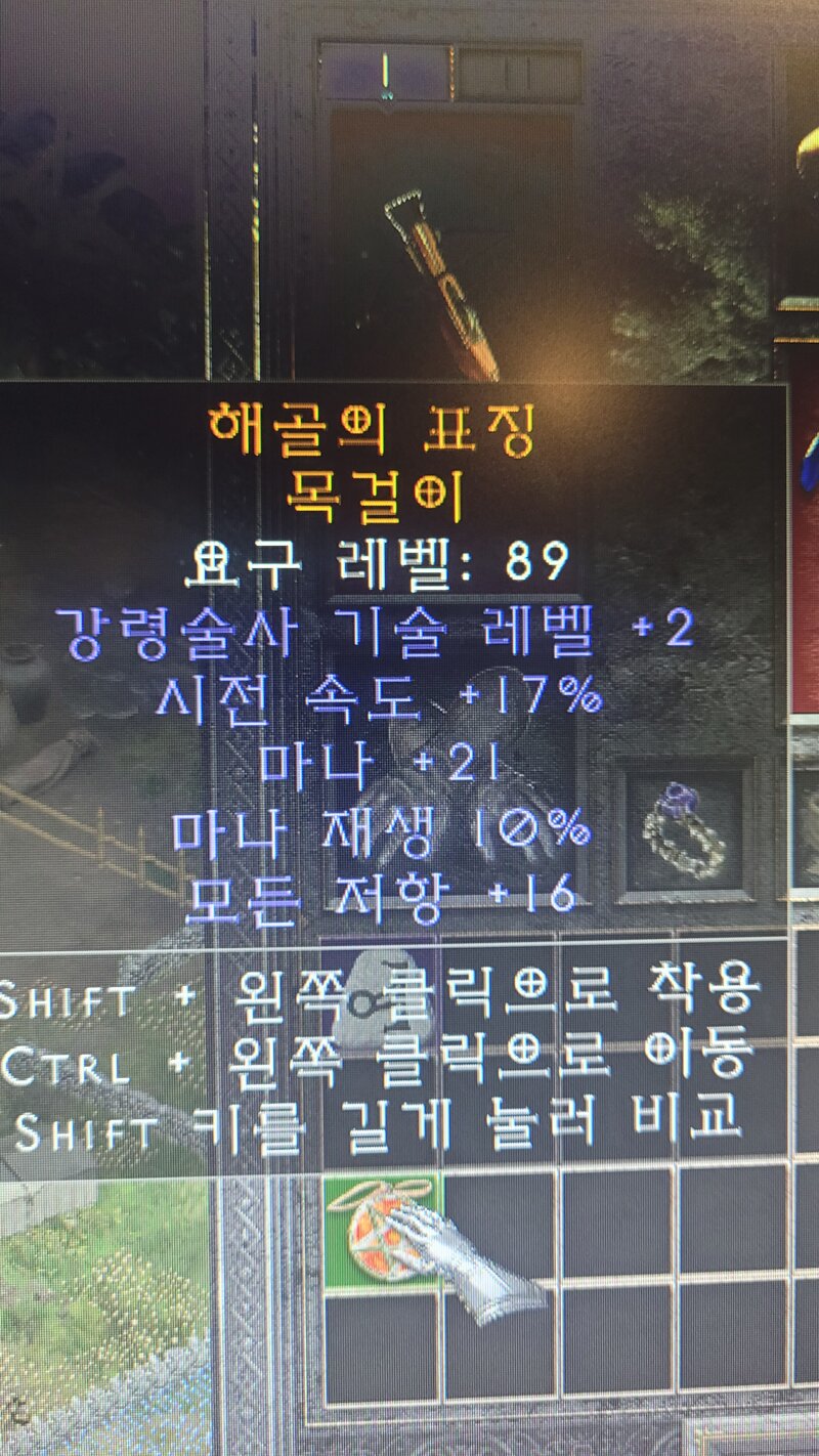 목걸이 크랲 이정도면 선방한건가유~ 디아블로2 득템and자랑 게시판 디아블로2 인벤