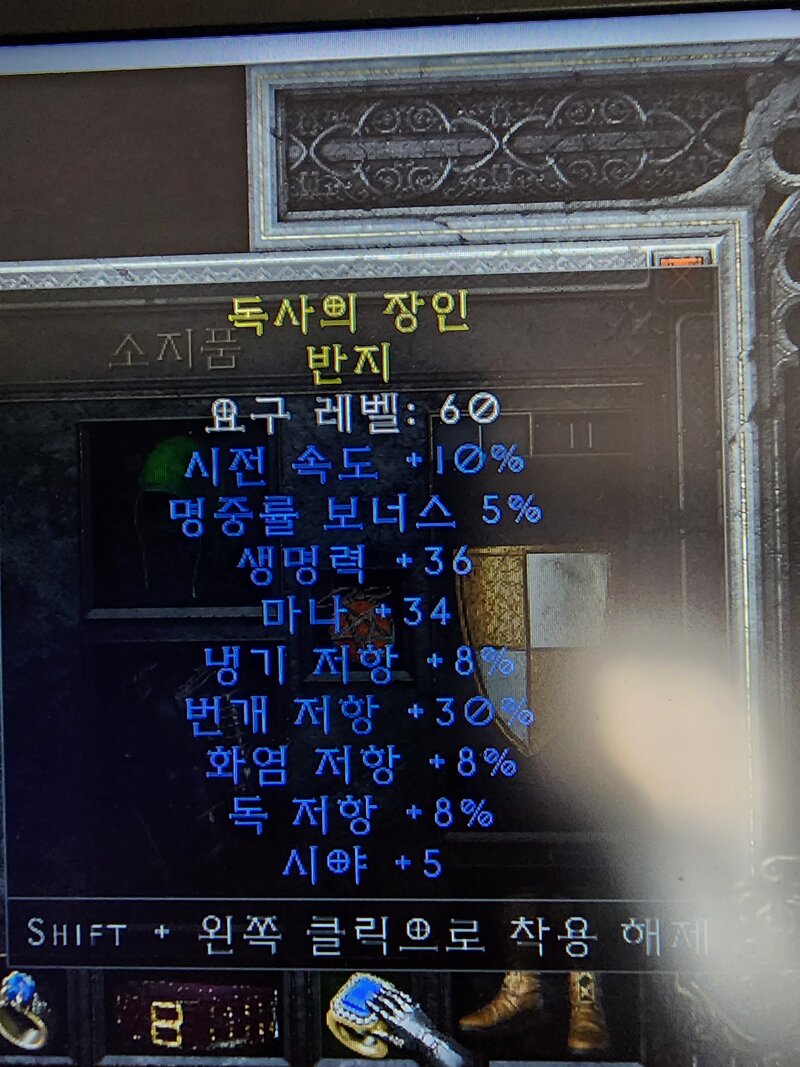 이 반지 봐주세요 디아블로2 득템and자랑 게시판 디아블로2 인벤