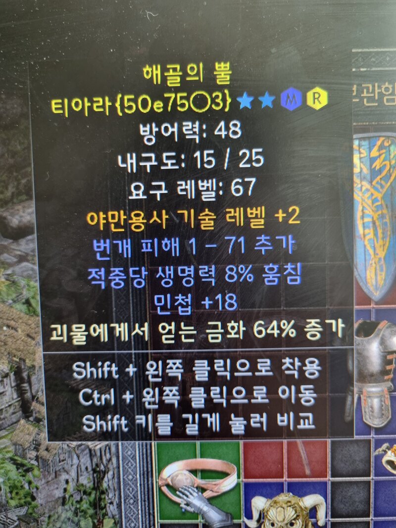 삥밥이 쓰려나요 버릴까요 디아블로2 득템and자랑 게시판 디아블로2 인벤