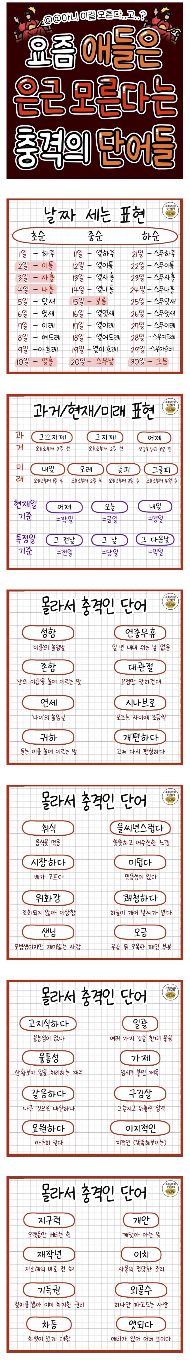 요즘 애들은 은근 모른다는 충격의 단어들 볼텍스 게이밍